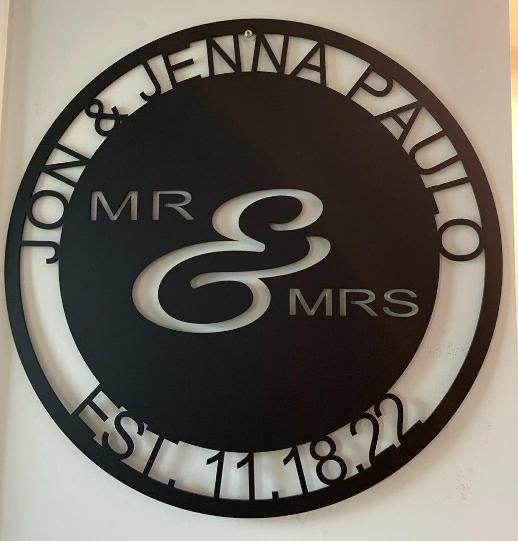 Wedding – East Coast Sign Art